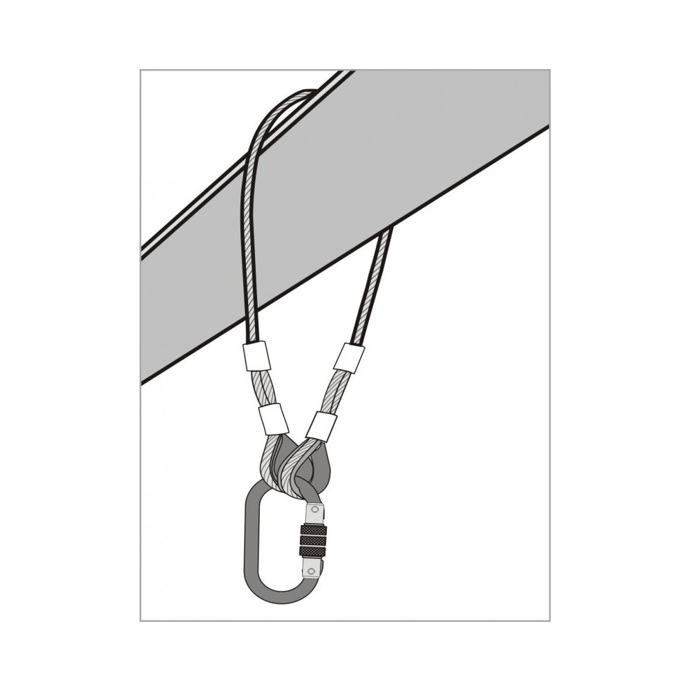 Anchorage Steel Wire Rope Sling 2m | Certex Estonia