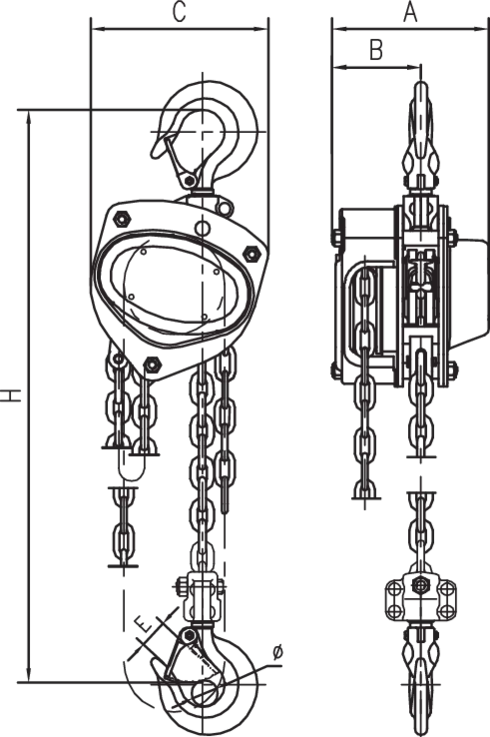 Chain Block POWERTEX PCB-S1 | Certex Estonia
