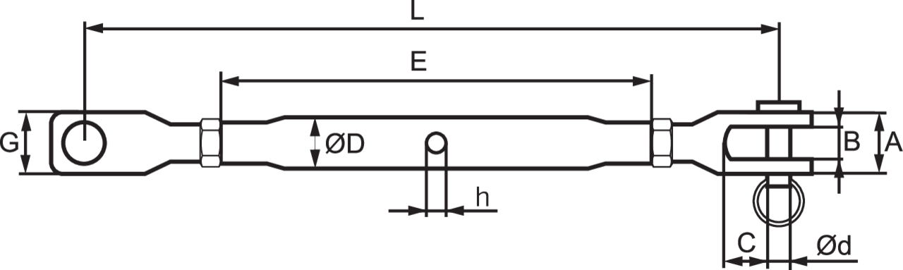 Turn buckle autocad block - opshor